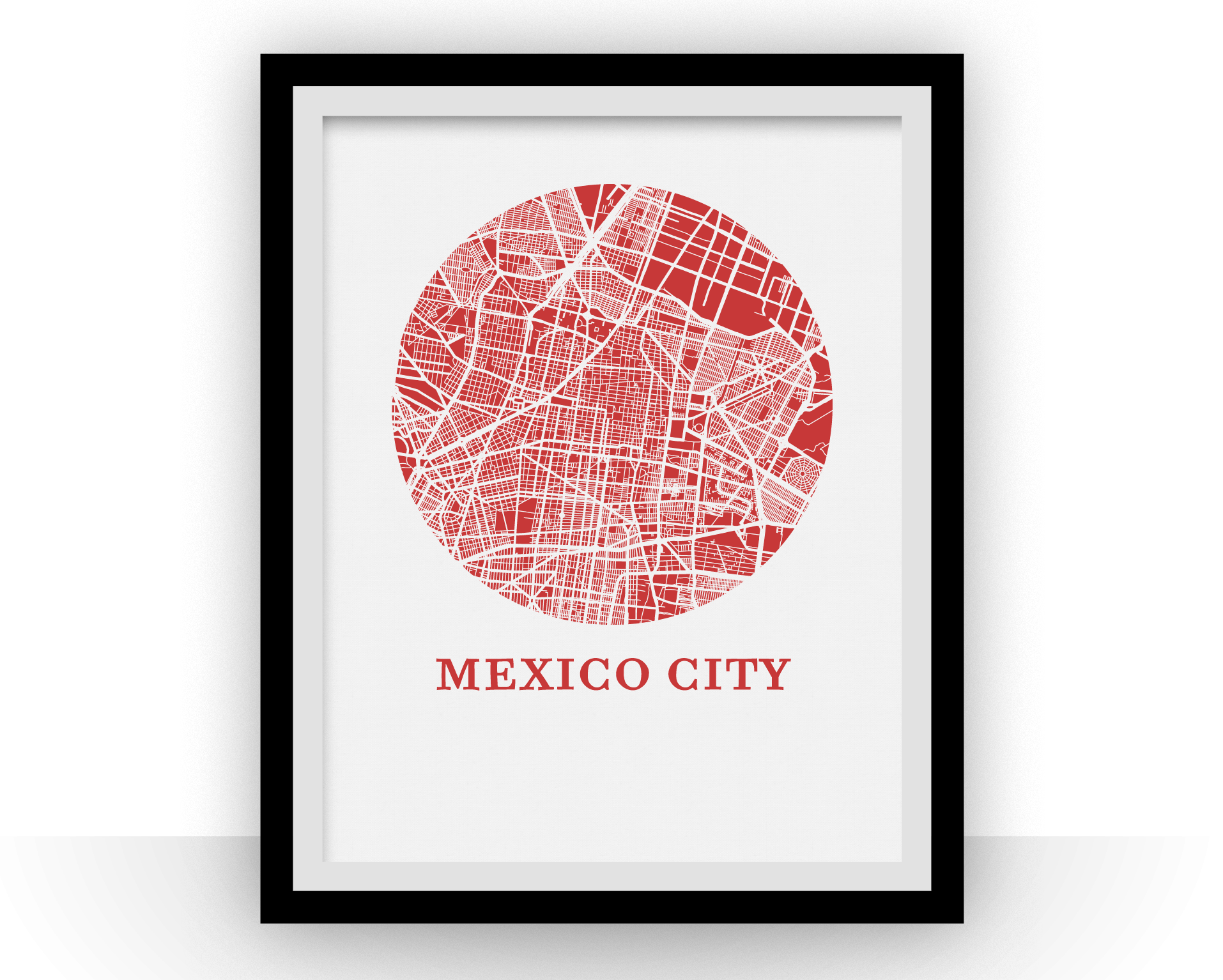Mexico City Map Print - City Map Poster – Studio Raton