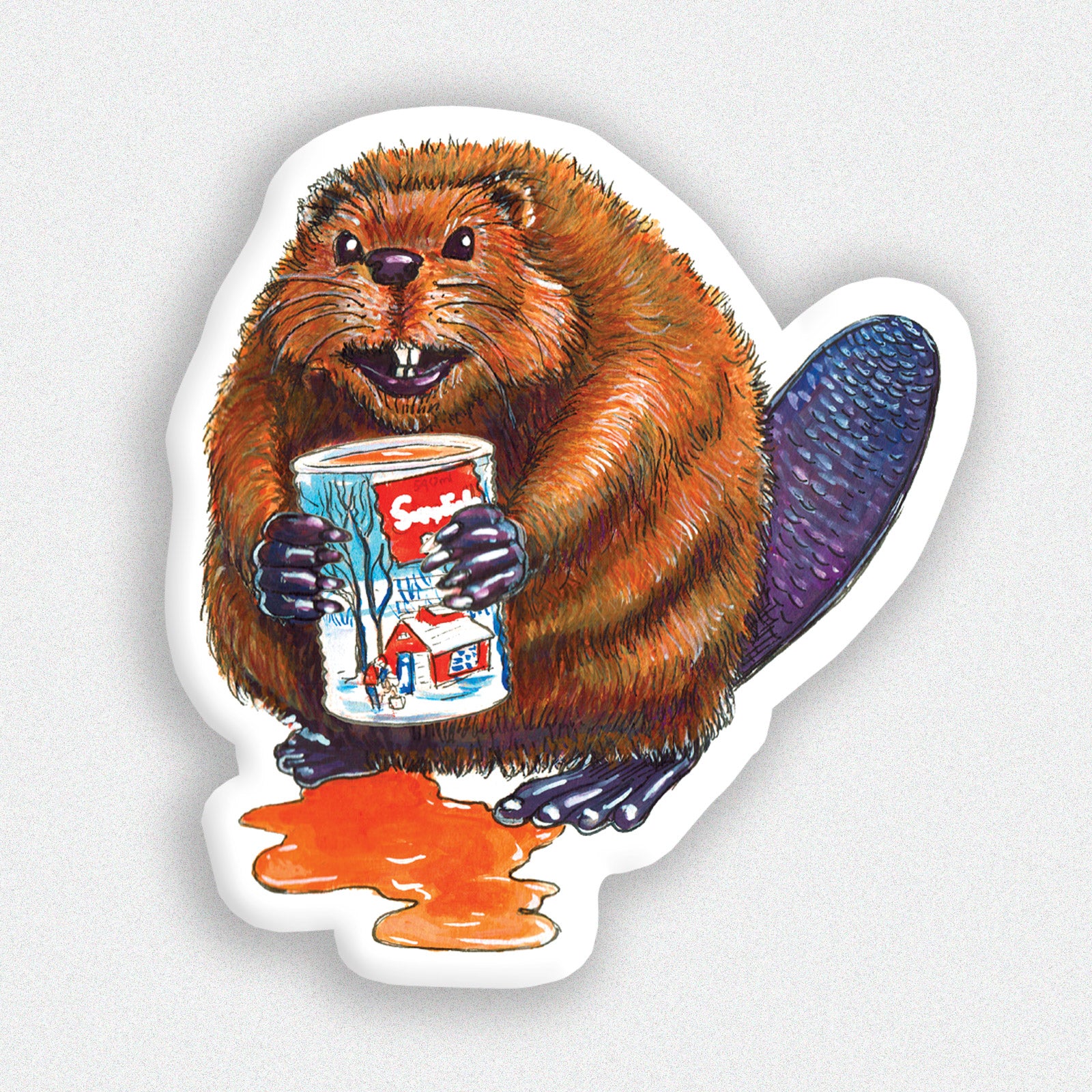 Montreal Beaver Sticker – Studio Raton