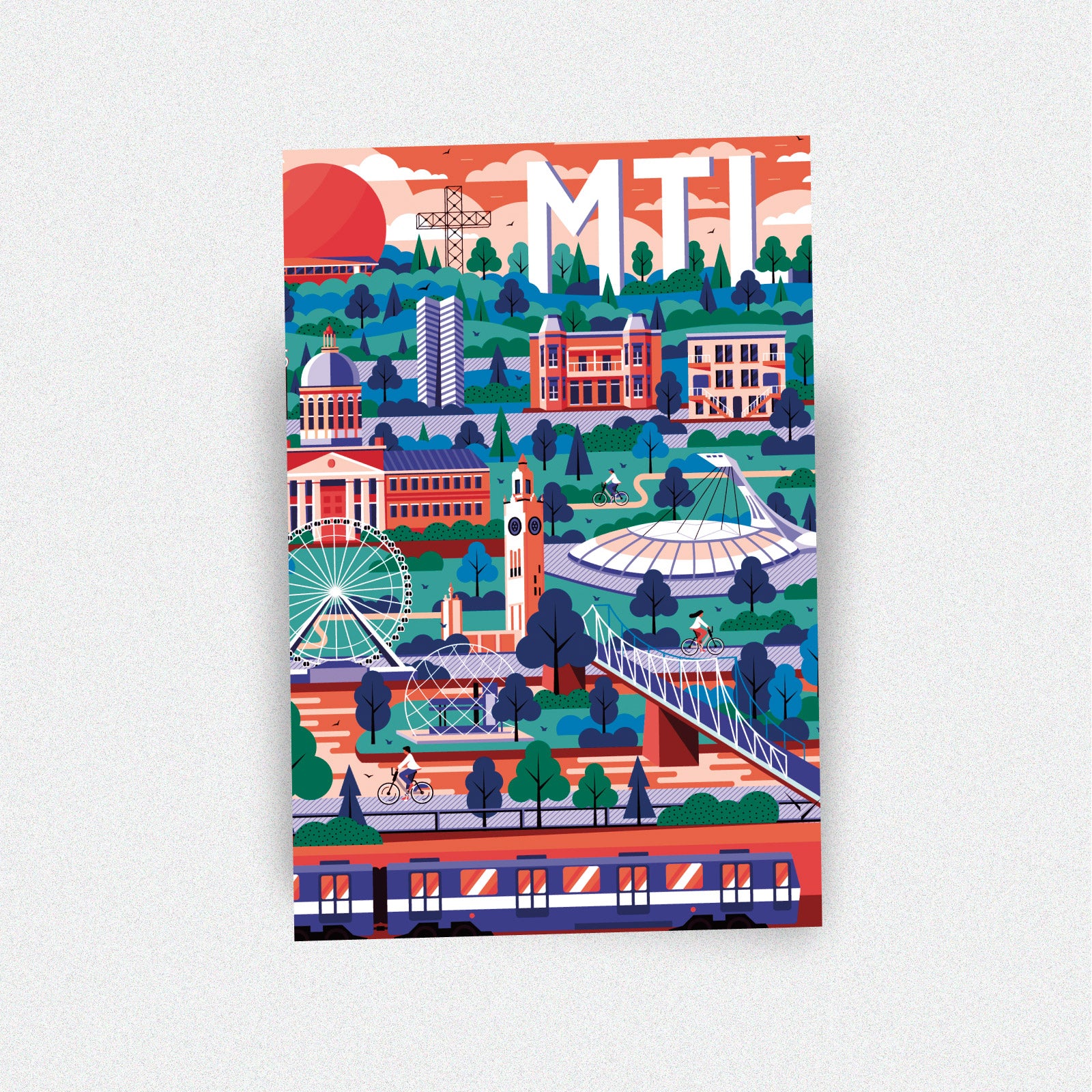Horizon Montréal Postcard – Studio Raton