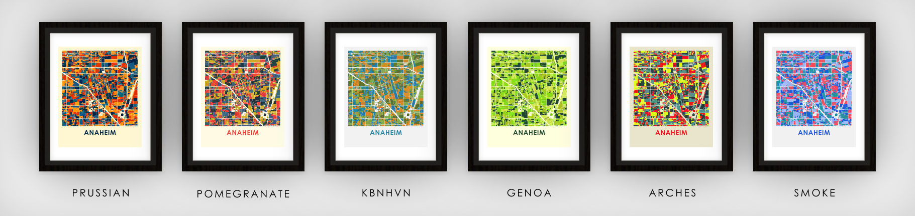 Anaheim Map Print - Full Color Map Poster – Studio Raton