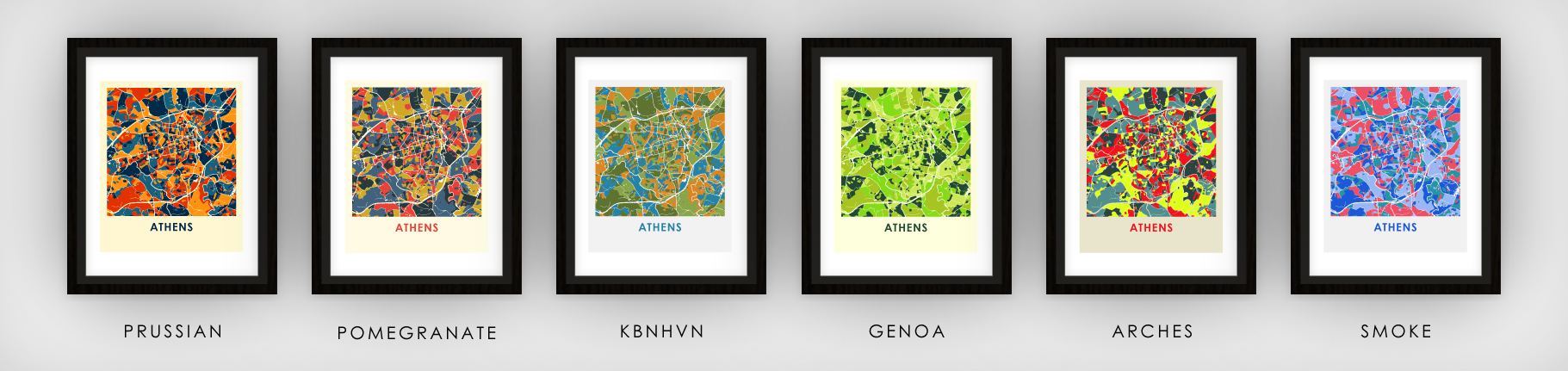 Athens Georgia Map Print - Full Color Map Poster – Studio Raton