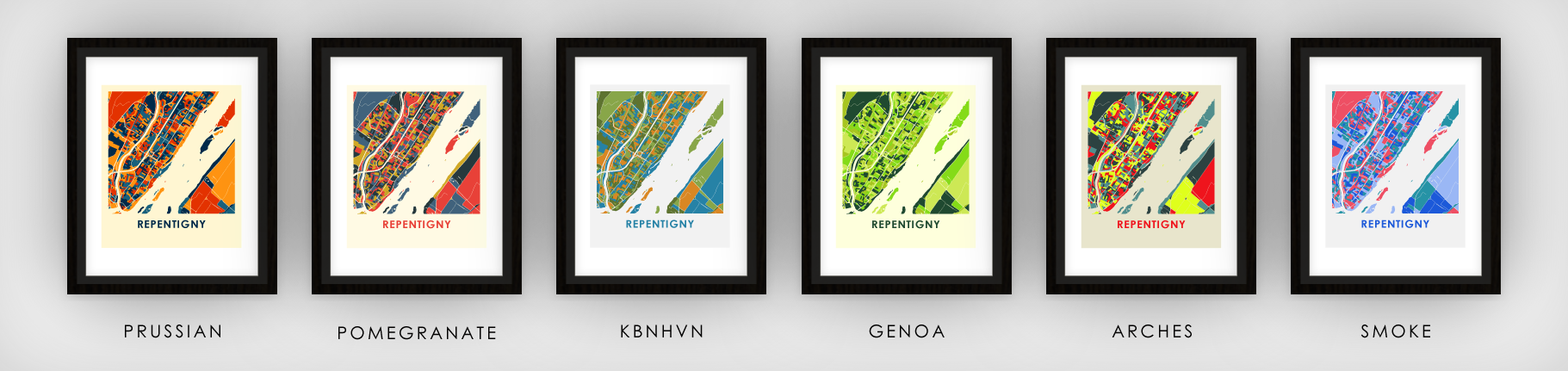 Repentigny Quebec Map Print - Full Color Map Poster – Studio Raton