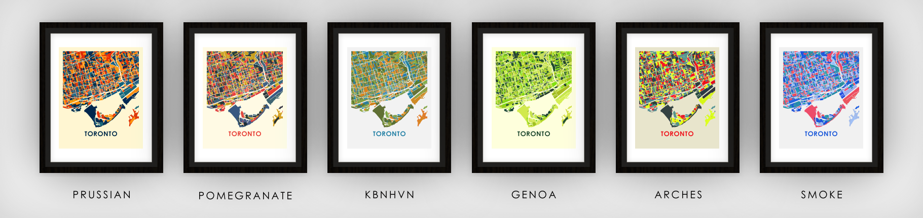Toronto Map Print - Full Color Map Poster – Studio Raton