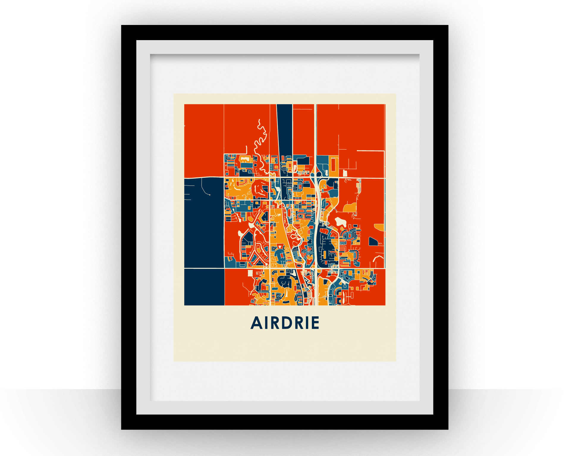 Airdrie Alberta Map Print - Full Color Map Poster – Studio Raton