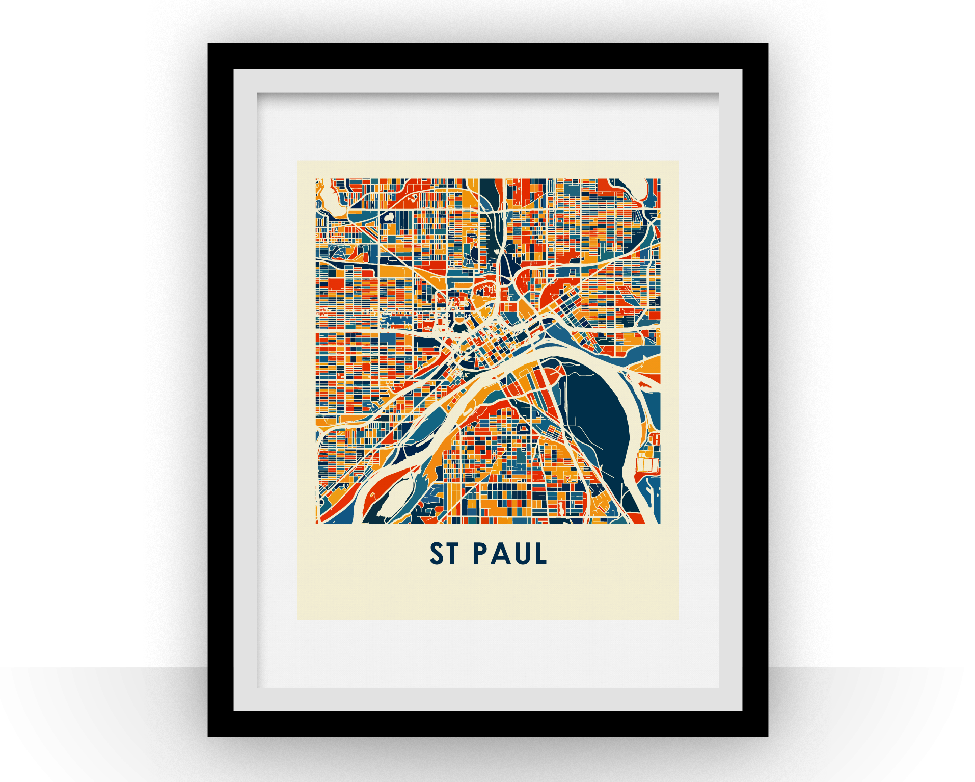 St Paul Map Print - Full Color Map Poster – Studio Raton