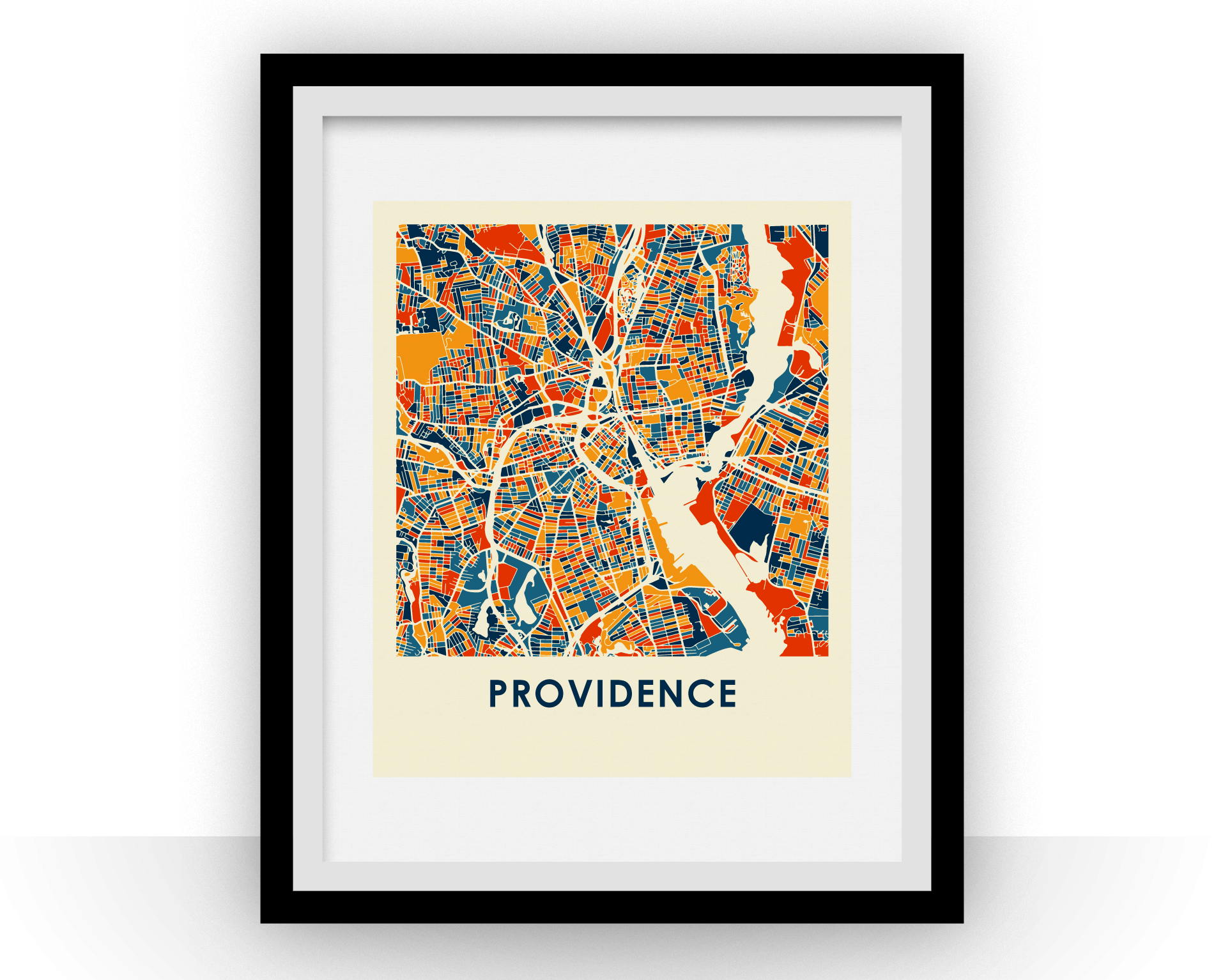 Providence RI Map Print - Full Color Map Poster – Studio Raton