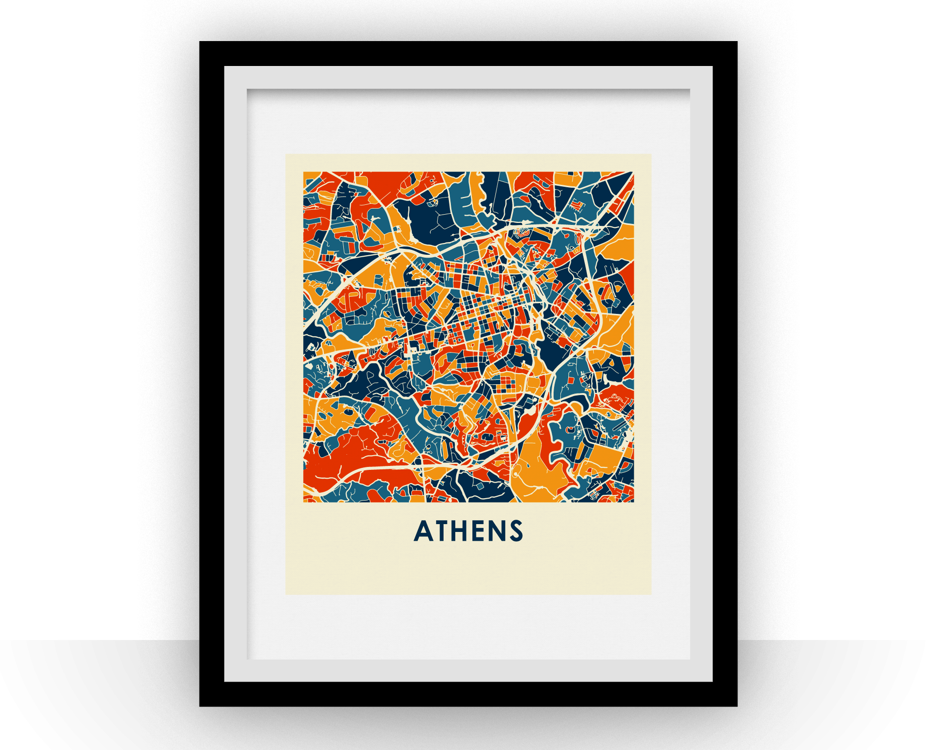 Athens Georgia Map Print - Full Color Map Poster – Studio Raton