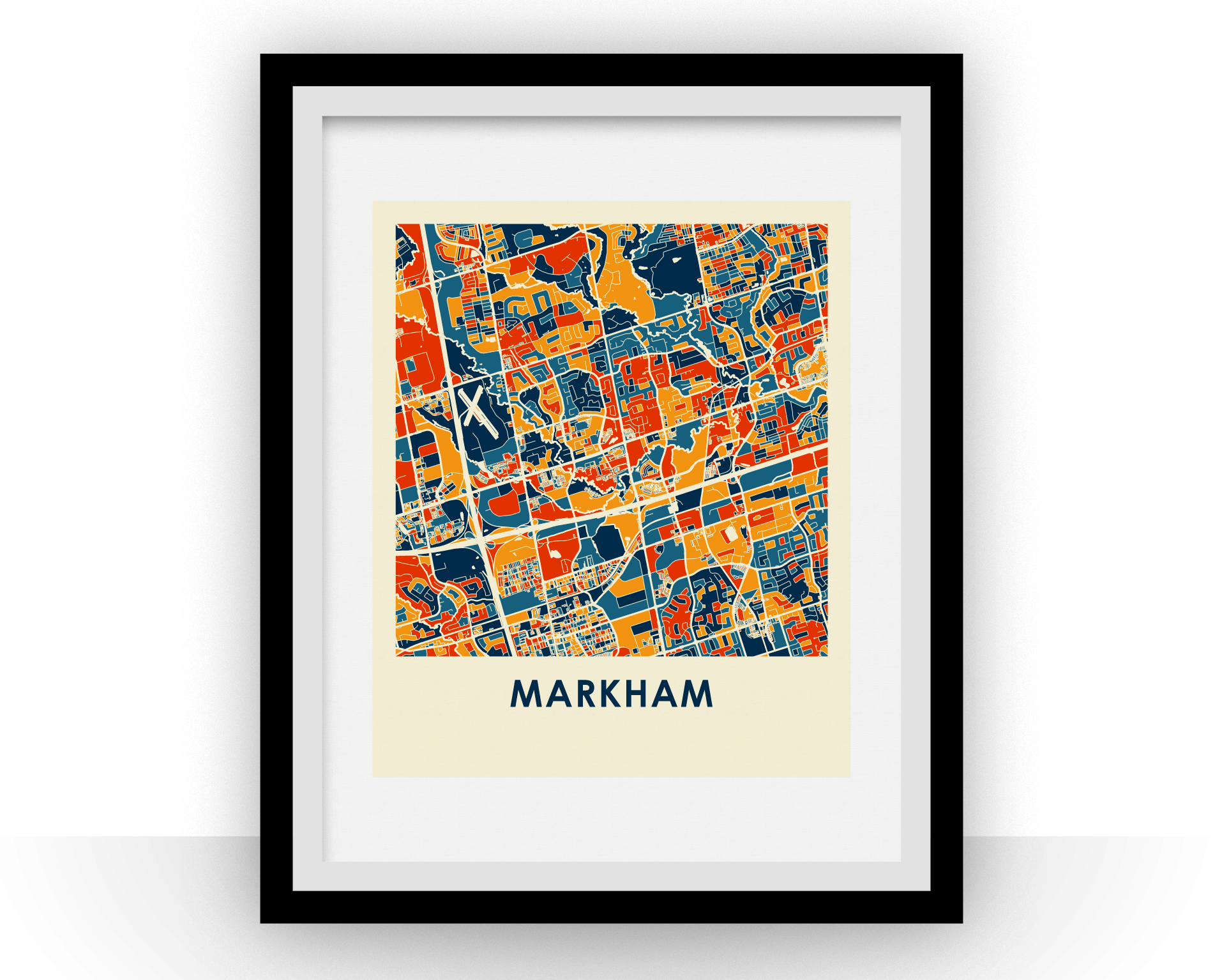 Markham Ontario Map Print - Full Color Map Poster – Studio Raton