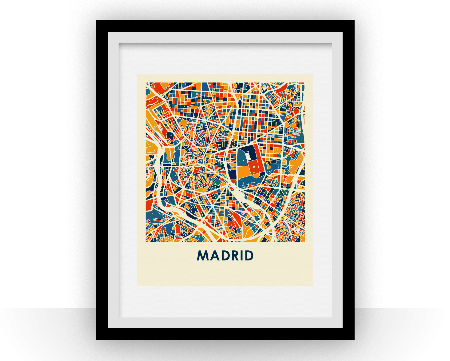 Madrid Map Print - Full Color Map Poster – Studio Raton