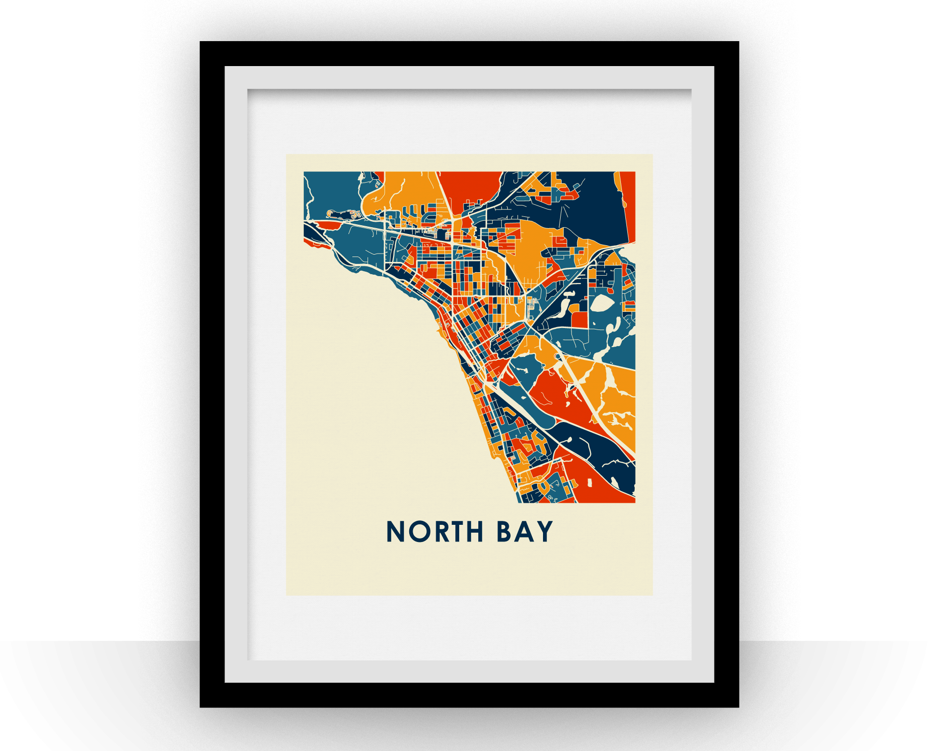 North Bay Ontario Map Print - Full Color Map Poster – Studio Raton