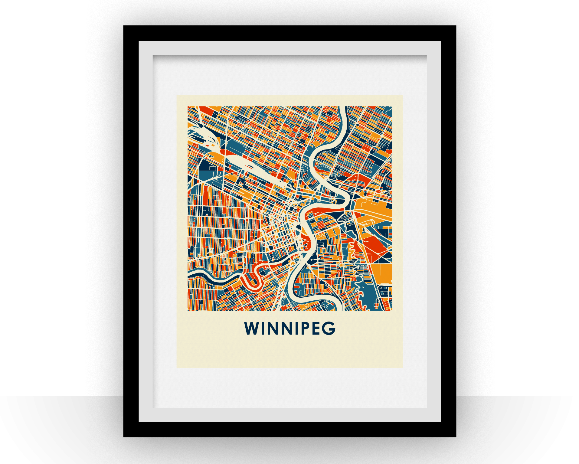 Winnipeg Map Print - Full Color Map Poster – Studio Raton
