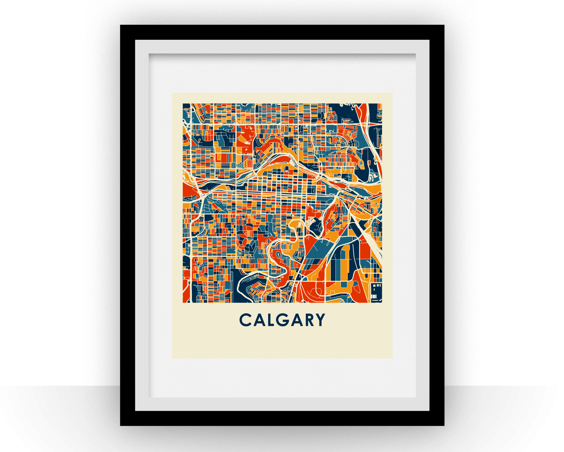 Calgary Map Print - Full Color Map Poster – Studio Raton