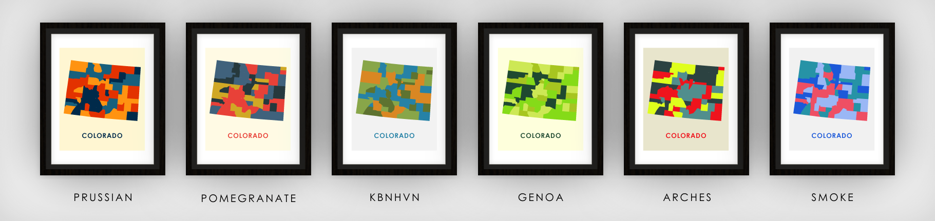 Colorado Map Print - Full Color Map Poster – Studio Raton