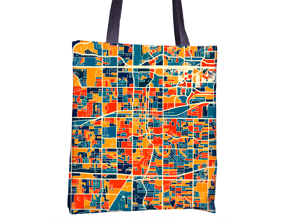 Arlington Map Tote Bag - Texas Map Tote Bag 15x15 – Studio Raton