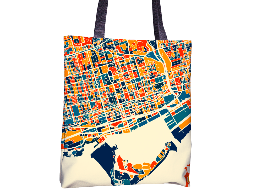 Toronto Map Tote Bag - To Map Tote Bag 15x15 – Studio Raton