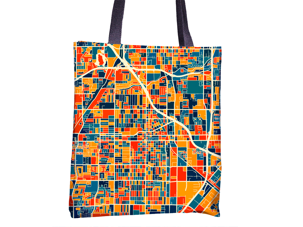 Santa Ana Map Tote Bag - California Map Tote Bag 15x15 – Studio Raton