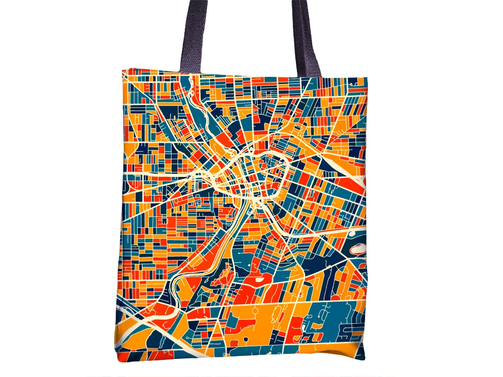 Rochester Map Tote Bag - New York Map Tote Bag 15x15 – Studio Raton