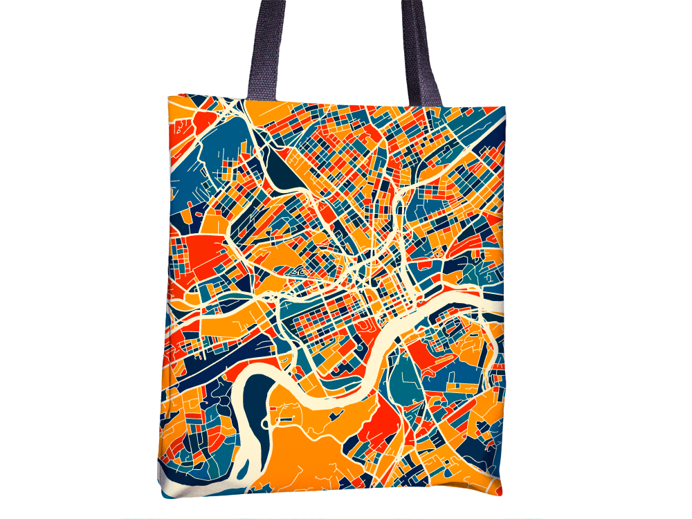 Knoxville Map Tote Bag - Tennessee Map Tote Bag 15x15 – Studio Raton