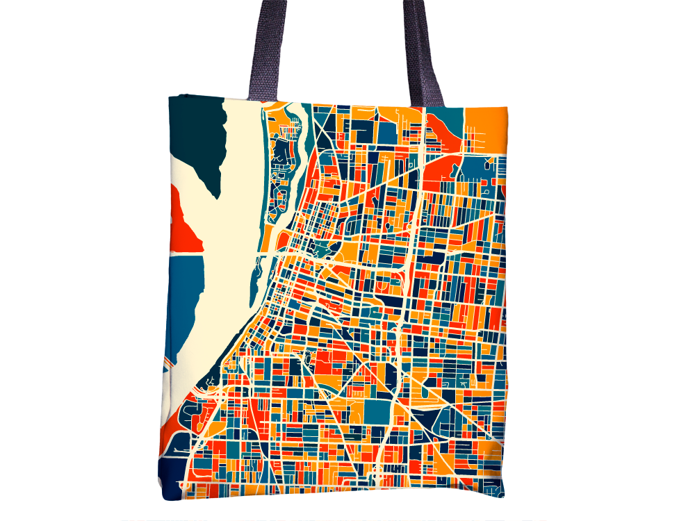 Memphis Map Tote Bag - Tennessee Map Tote Bag 15x15 – Studio Raton
