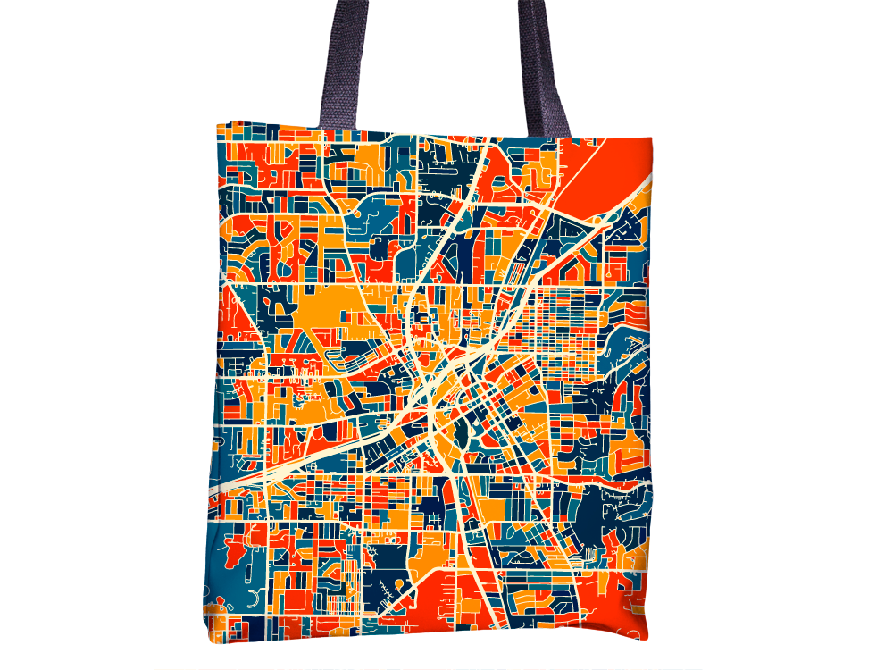 Huntsville Map Tote Bag - Alabama Map Tote Bag 15x15 – Studio Raton