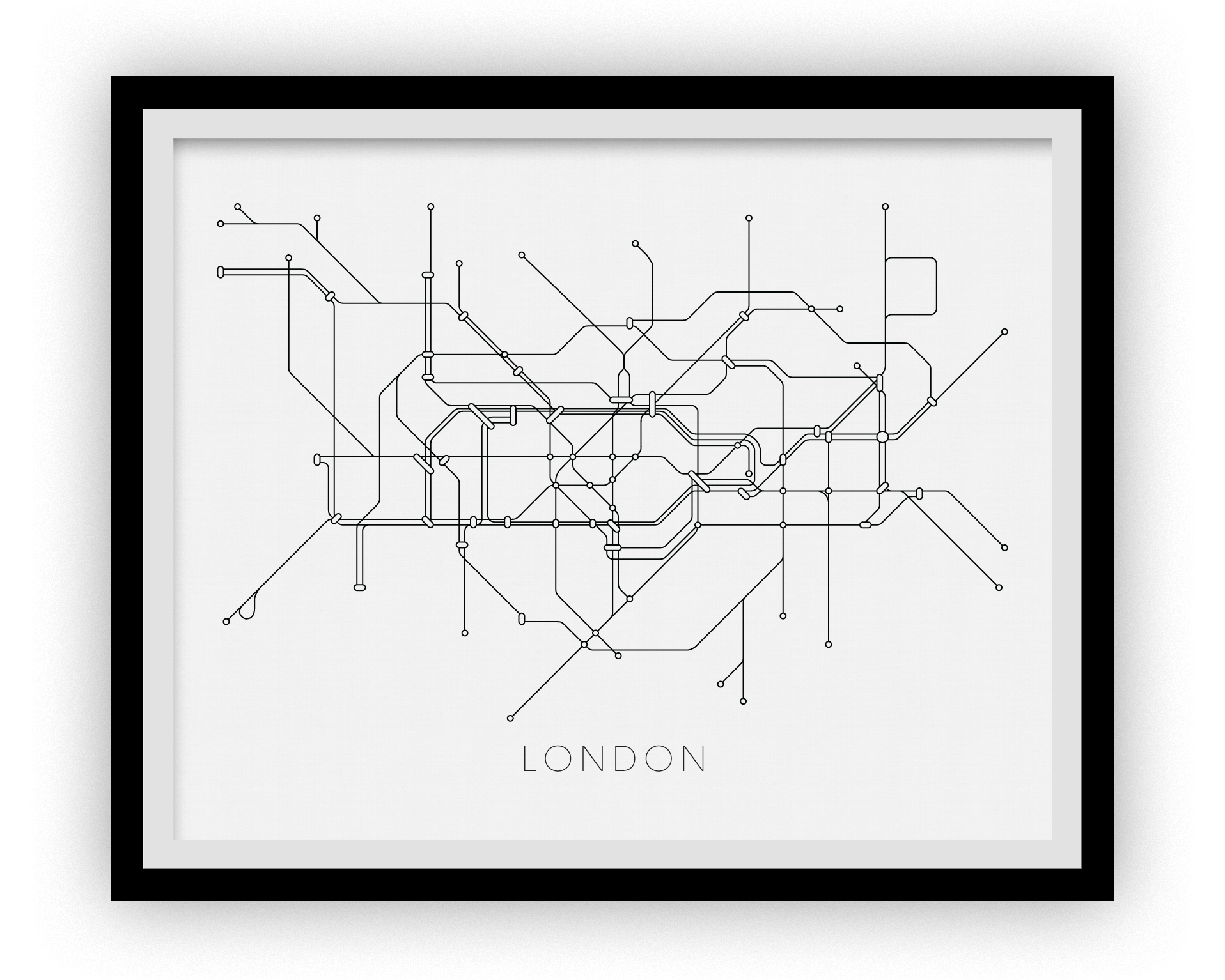 London Subway Map Print - London Metro Map Poster – Studio Raton