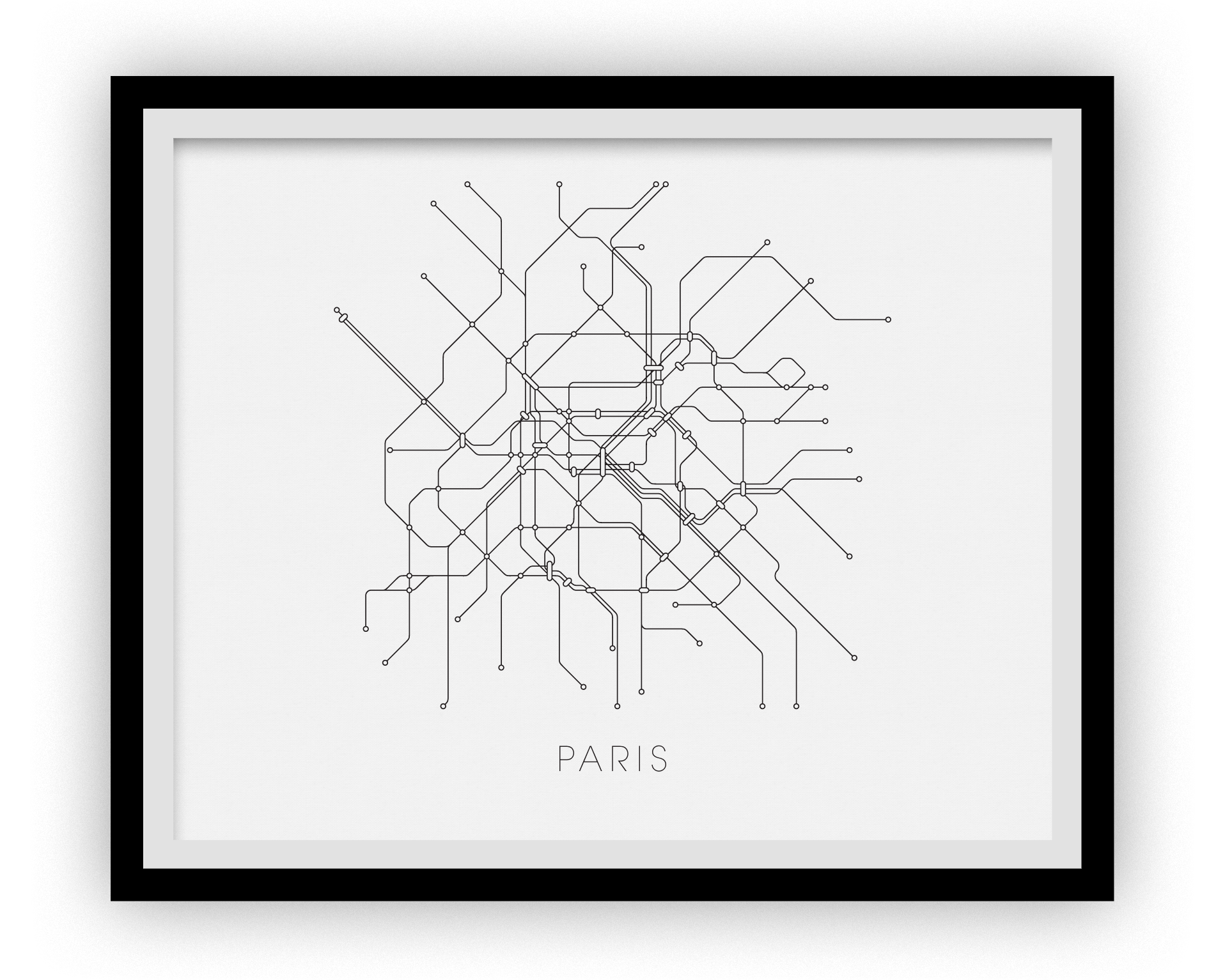 Paris Subway Map Print - Paris Metro Map Poster – Studio Raton