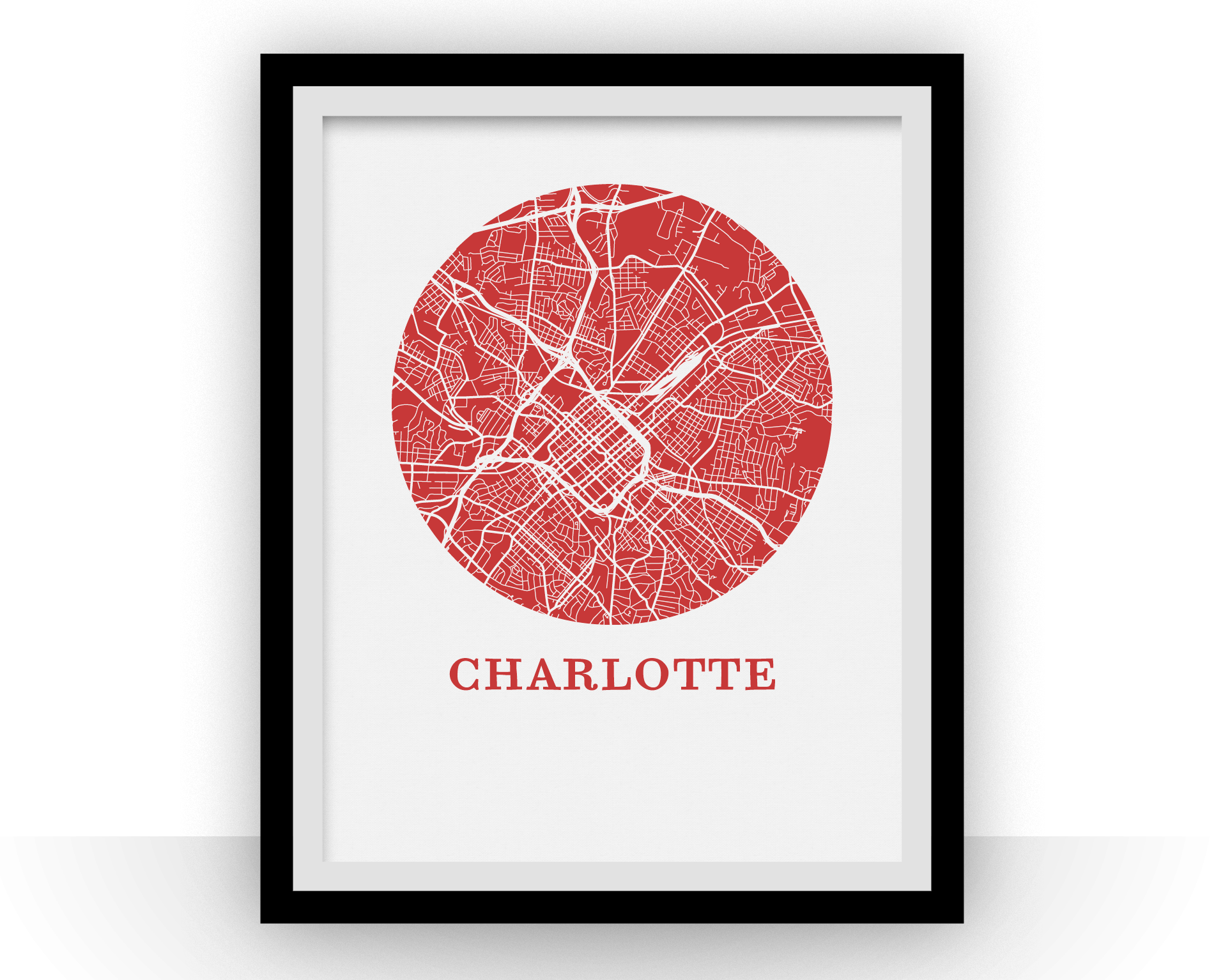 Charlotte Map Print - City Map Poster – Studio Raton