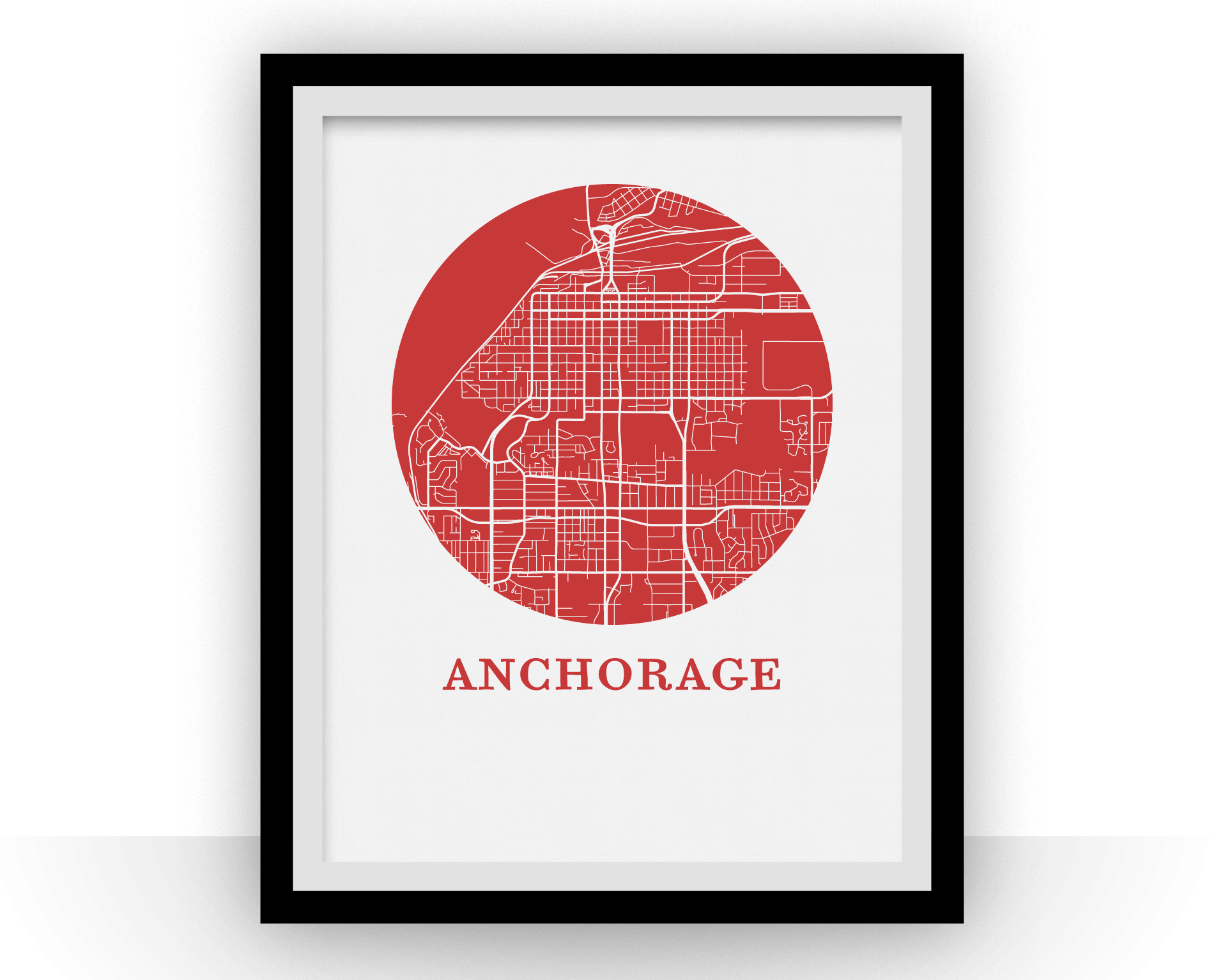 Anchorage Map Print - City Map Poster – Studio Raton
