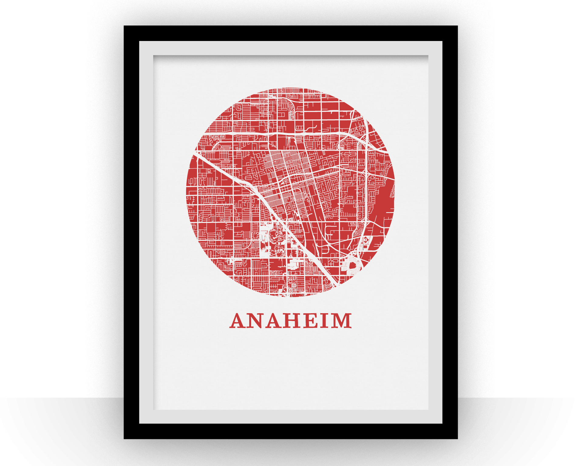 Anaheim Map Print - City Map Poster – Studio Raton
